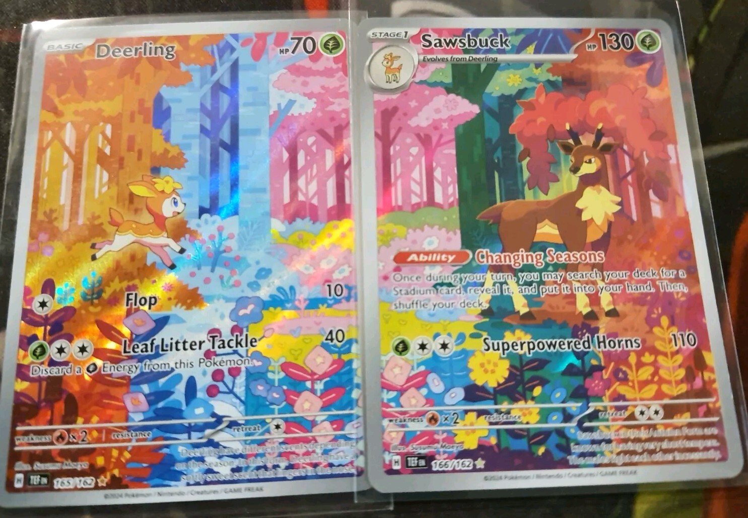 Deerling 165 Sawsbuck 166 - Temporal Forces - Pokemon - Special Art ...