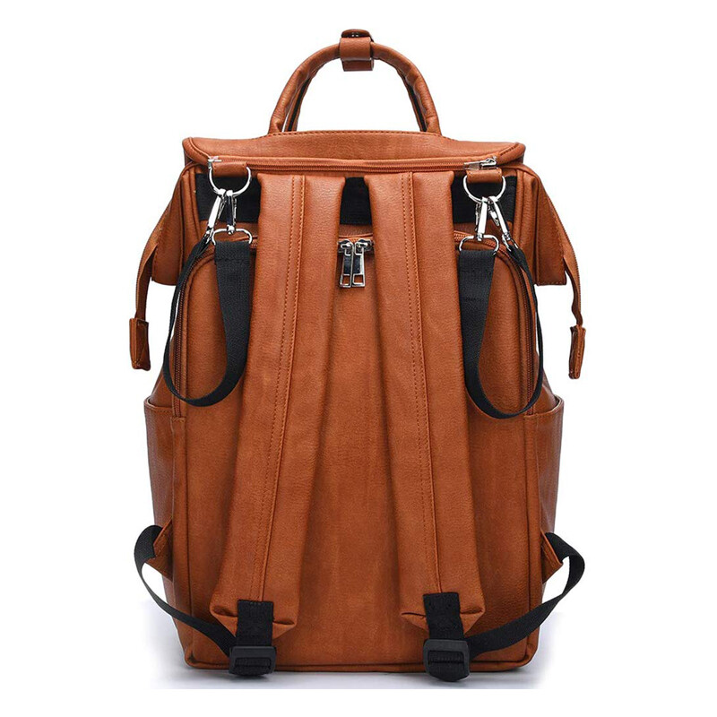 Diaper Backpack Fashion Diaper Bag Maternity Newborn Baby Back Pack PU ...