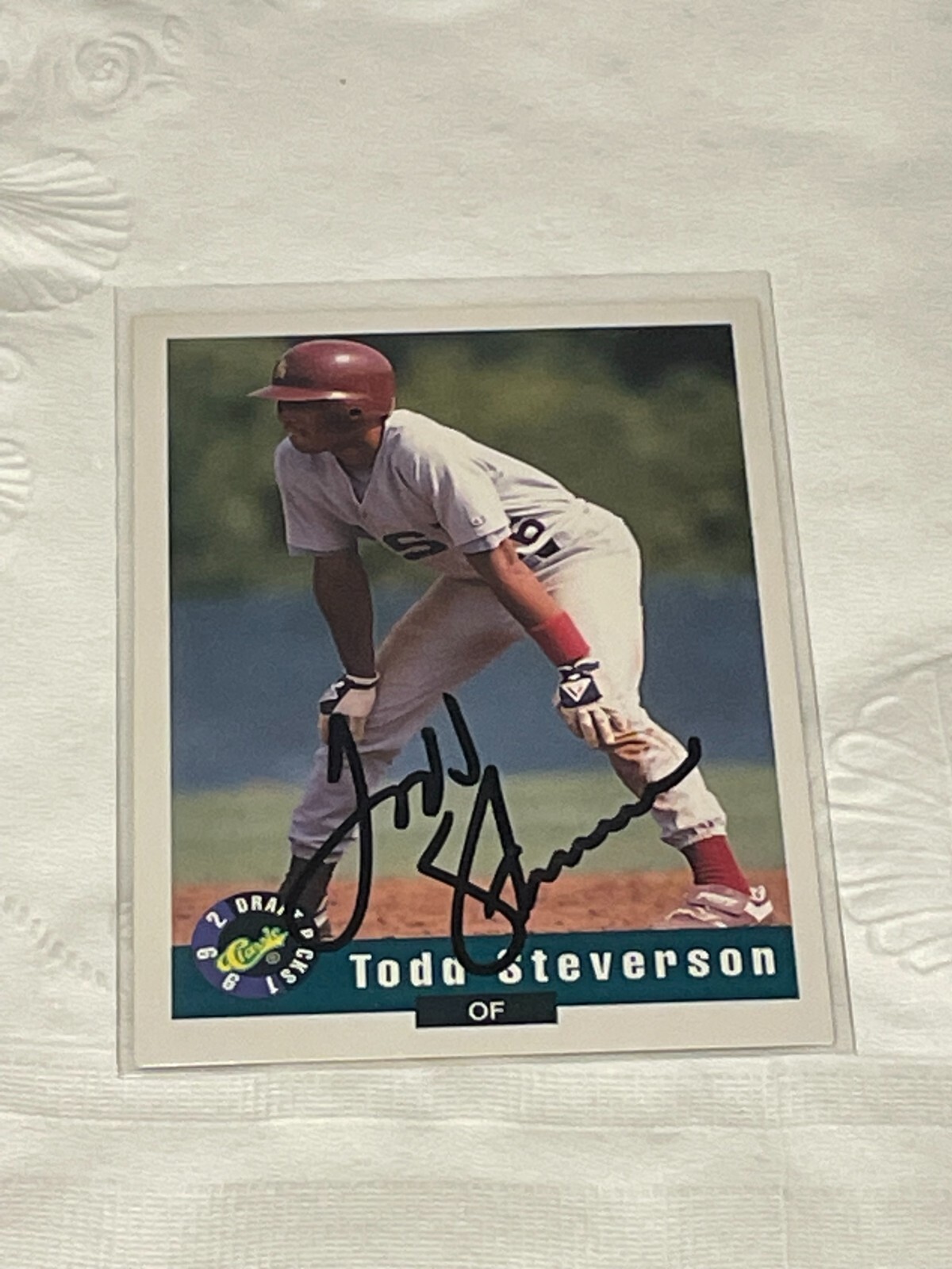 Todd Steverson Signed 1992 Classic Draft Picks #19 Card Auto | eBay