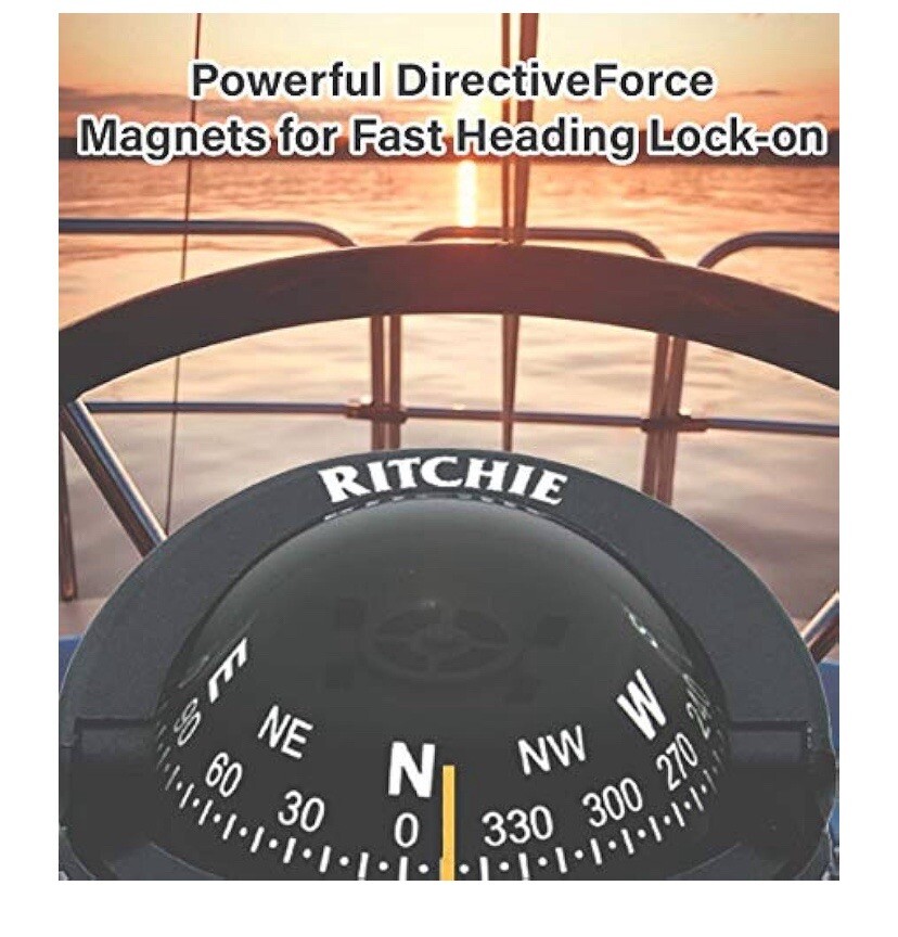 Ritchie Explorer Compass S-53 Traditional Black Surface Mount Boat ...