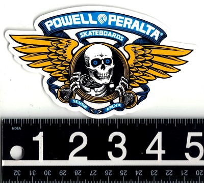 Powell Peralta Winged Ripper Sticker 5 in x 3 in Multicolor Skateboard ...