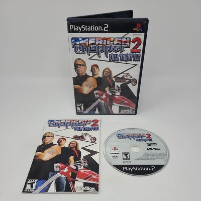 American Chopper 2 Full Throttle Playstation 2 PS2 Game Complete W ...