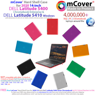 NEW mCover® Hard Shell Case for 2020 14" Dell Latitude 5400 Chrome 5410 ...