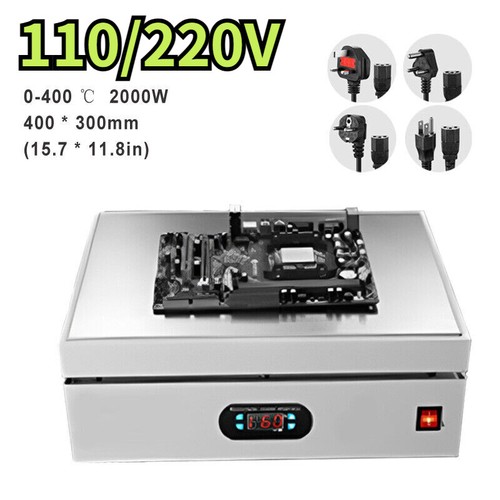 Electronic Hot Plate 220/110V Preheating Station for BGA Heating Work ...