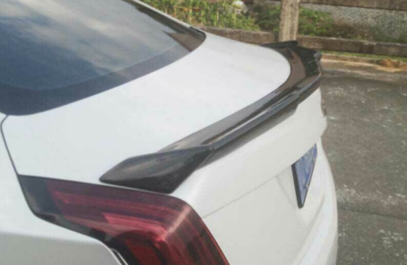 For Cadillac CT6 2019-2020 Dry Carbon Fiber V Rear Trunk Spoiler Wing ...