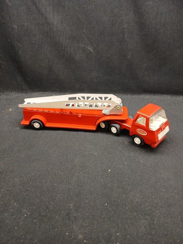 Vintage TONKA *Mini Fire Truck Ladder Truck* Pressed Steel 11" | eBay