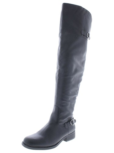 AMERICAN RAG Womens Black Wide Calf Adarra Round Toe Riding Boot 6 M WC ...