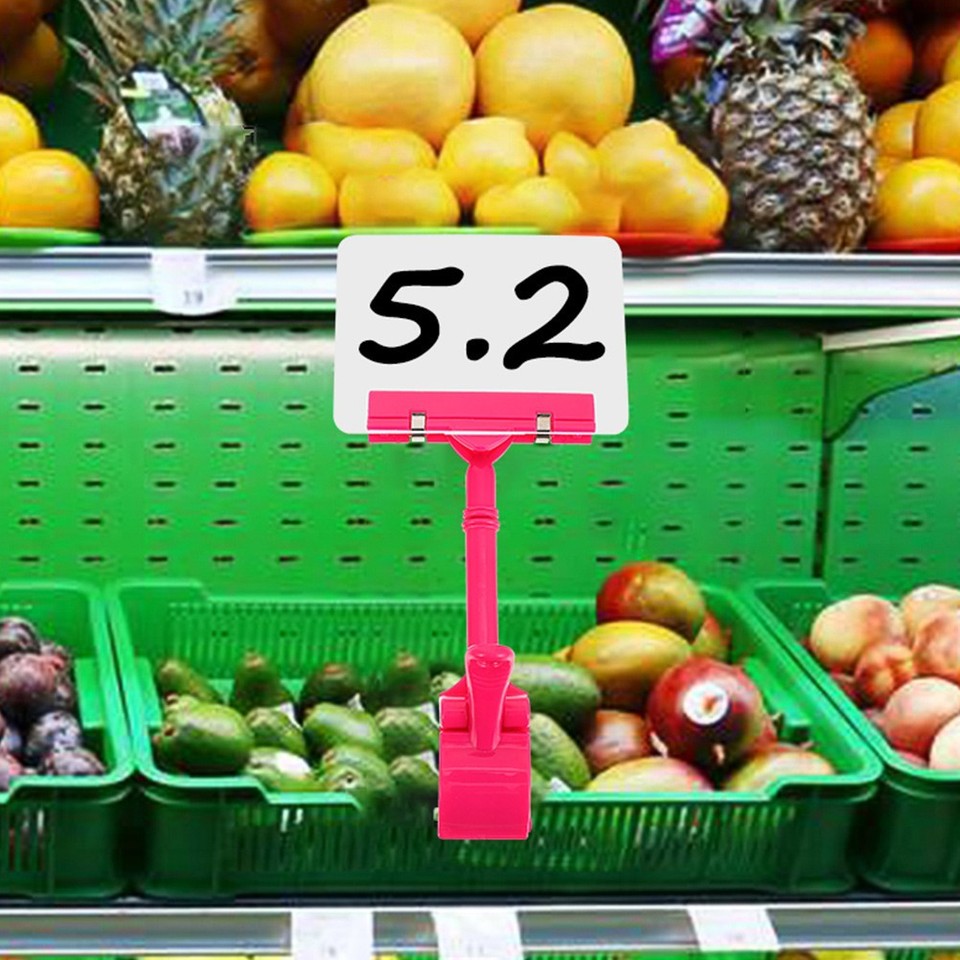 32 pcs Double Head Sign Paper Clip Display Price Clips Rotating Swivel ...