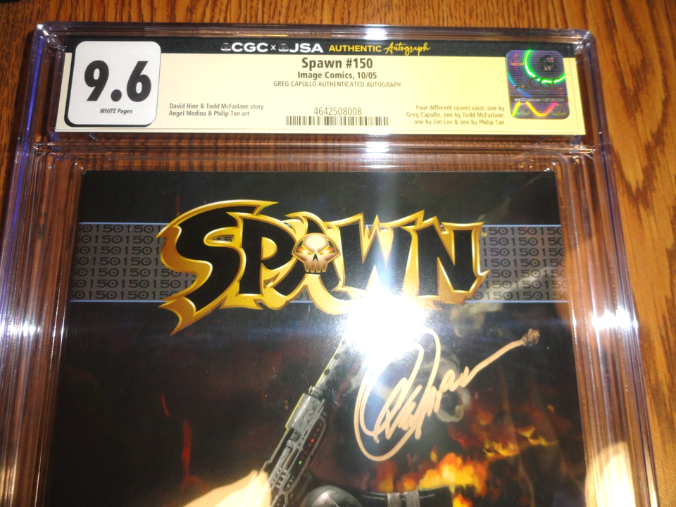 Spawn #150 RARE Capullo Variant Authenticated Autograph CGC 9.6 Signature Image | eBay Australia