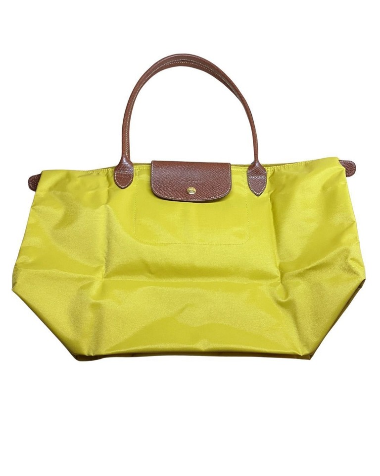 Longchamp Shoulder Tote Bag Yellow A4 L Le Pliage 02a | eBay