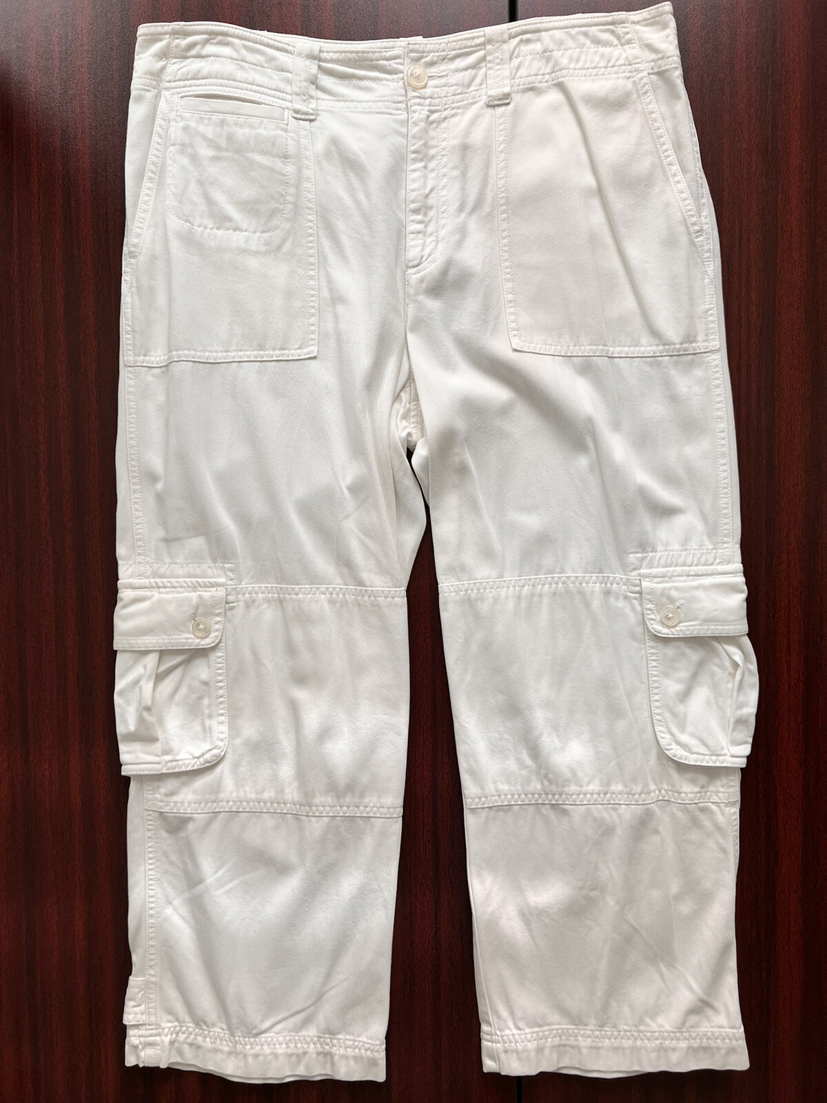 Ralph Lauren Cargo Capri Cropped Cargo Pants Sz 10 34… - Gem