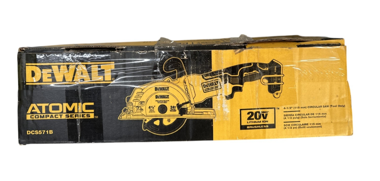 DeWalt DCS571 ATOMIC 20V MAX Cordless Brushless 4-1/2" Circular Saw-USED- DIRTY- | eBay