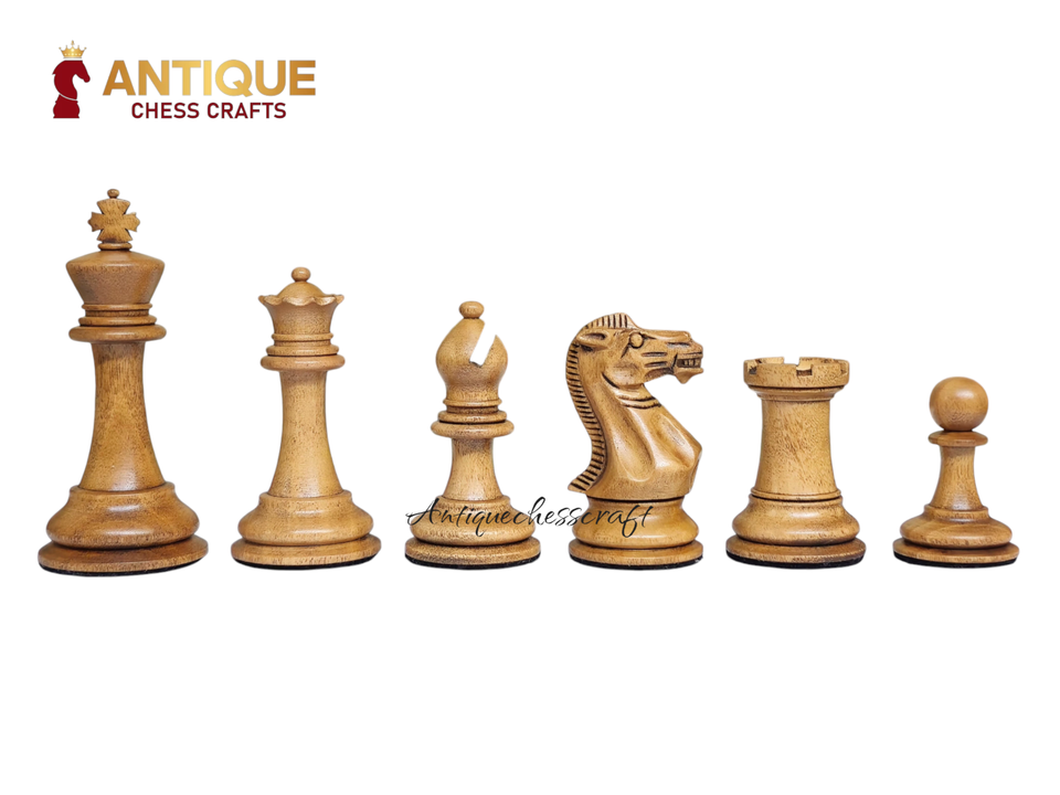 Paul Morphy Series 3.5'' Staunton Chess Pieces -distressed Wood ...
