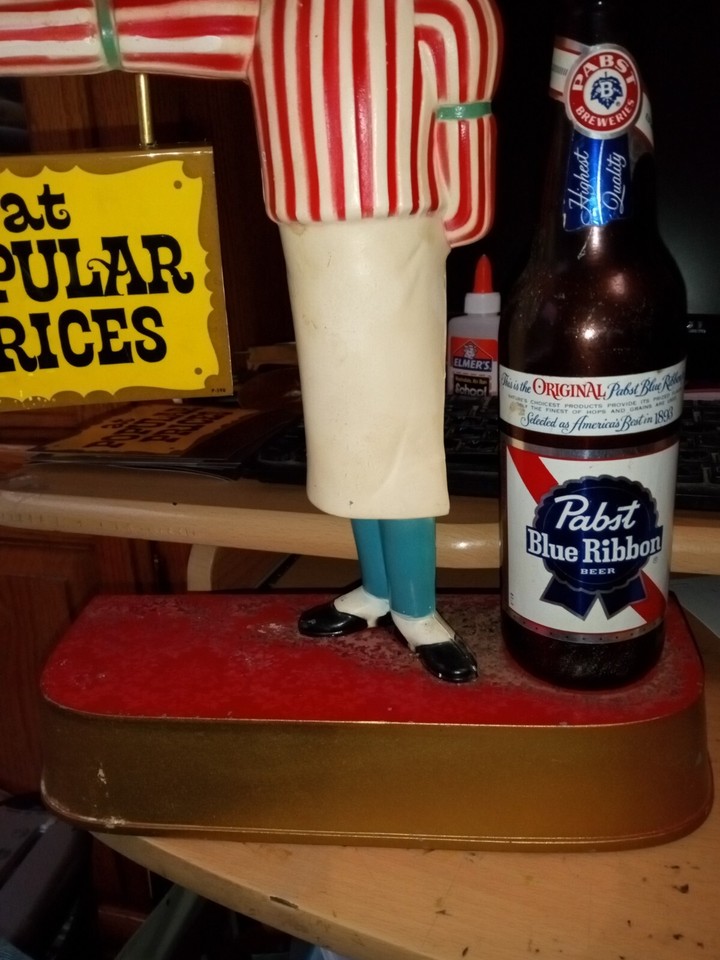 Pabst Blue Ribbon Waiter REPRODUCTION Decal !!! New .. | eBay
