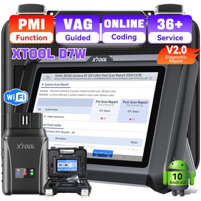 XTOOL D7W Wireless Car ECU Coding Key Programming OBD2 Scanner Diagnostic Tool | eBay Australia