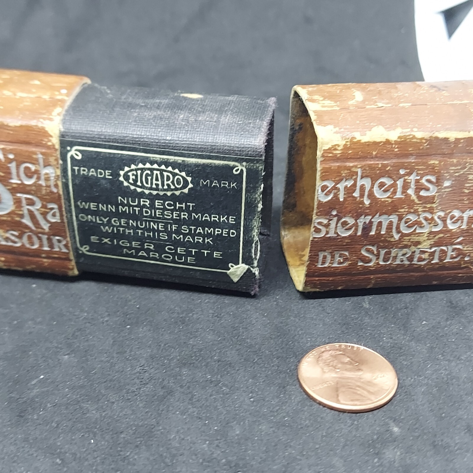 OLD VINTAGE ANTIQUE FIGARO STRAIGHT RAZOR BEST SILVER STEEL BOX ONLY | eBay