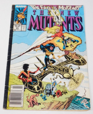 The New Mutants # 61 Fall Of The Mutants Crossover | eBay Australia