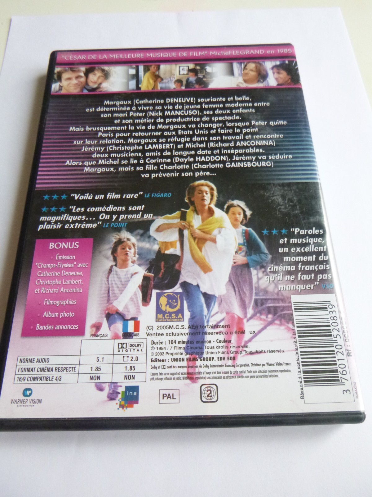 DVD PAROLES ET MUSIQUE / DENEUVE /LAMBERT / ANCONINA | eBay