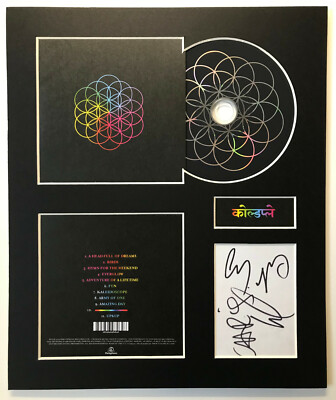 COLDPLAY - Signed Autographed - A HEAD FULL OF DREAMS - Album Display ...