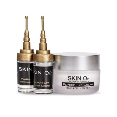 SKIN O2 PEPTIDE EYE CREAM + PLATINUM EYELIFT | eBay