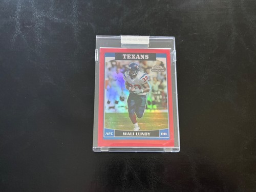WALI LUNDY 2006 TOPPS CHROME RED REFRACTOR /25 UNCIRCULATED RC SE #243 ...