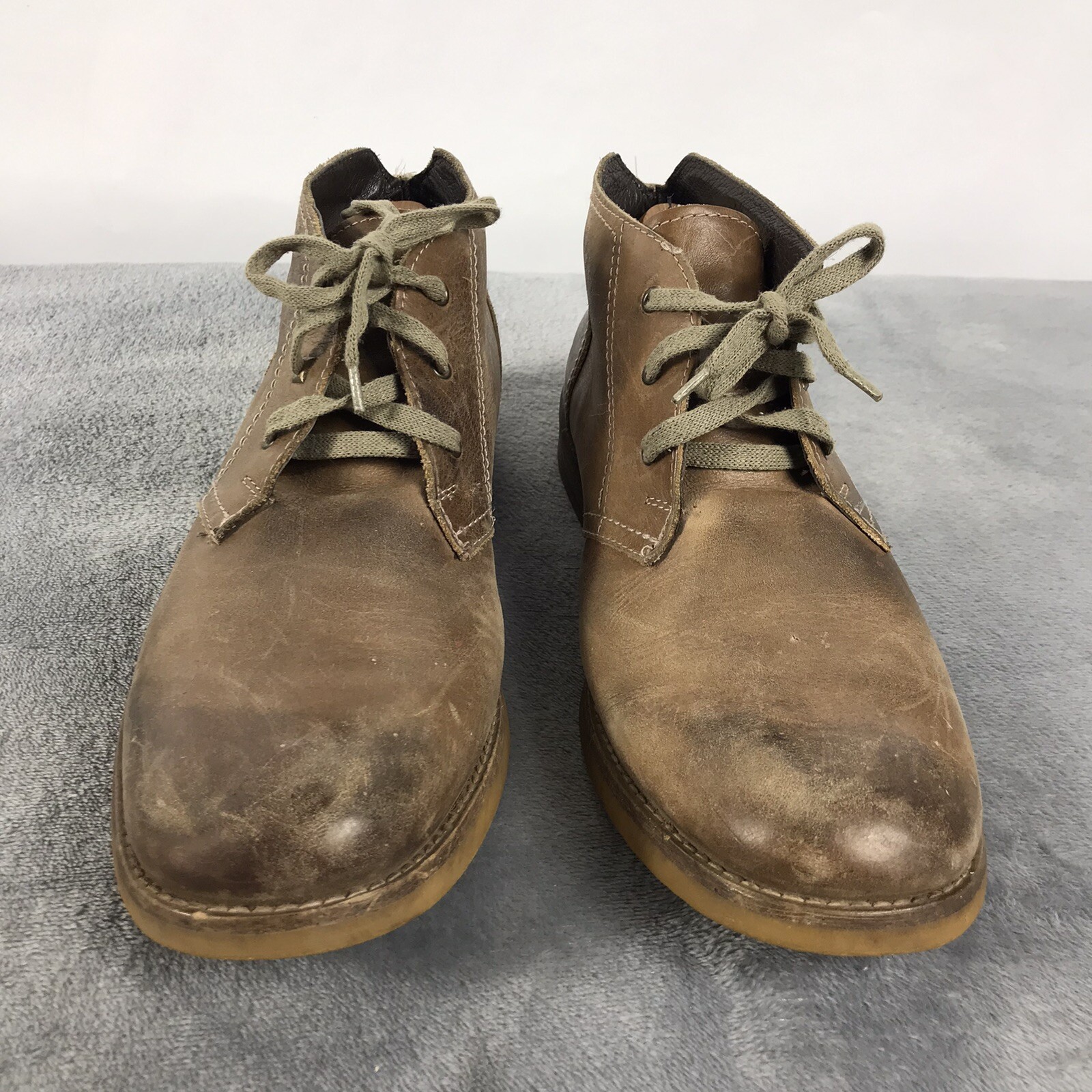 Bed Stu Men's Tan Draco Toast Zone Chukka Lace Up Leather Boots Shoes ...