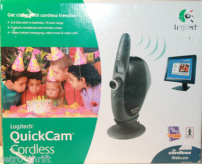 Logitech QuickCam Cordless Webcam Hardly Used Great Shape 961144-0403 ...