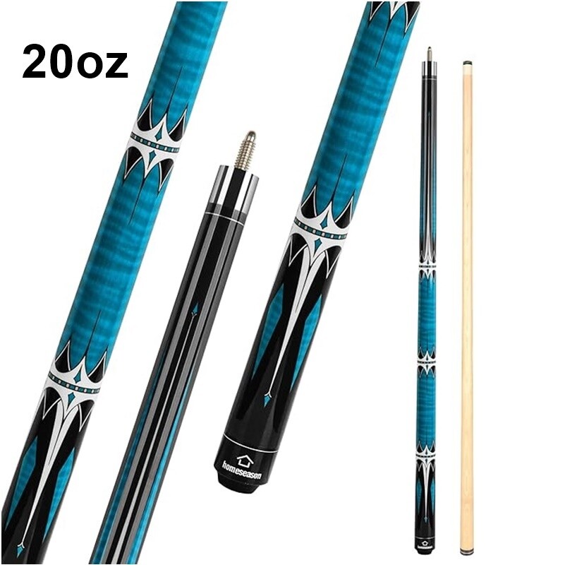 SET OF 4 POOL CUES 57" Two-Piece Billiard House Pool Cue Stick ~ FREE ...