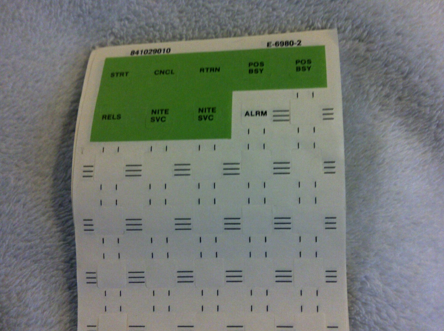 Telephone Number Cards 5 Sheets New | eBay