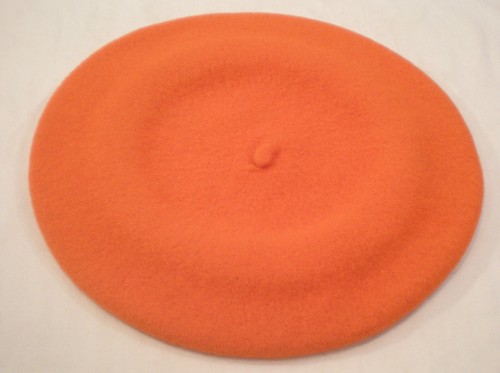 Vintage Orange Beret Basque Czechoslovakia Wool WPL 10888 | eBay