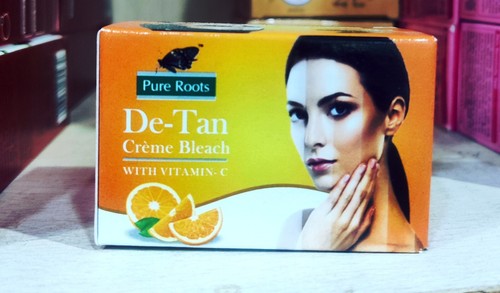 Pure Roots De-Tan Creme Bleach with Vitamin-C | Bleach Cream | 18 Gram ...