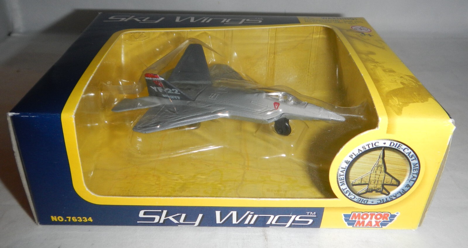 MOTORMAX Sky Wings Sr71 Blackbird Diecast Airplane Number 76334 for ...