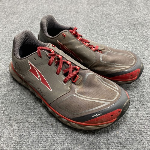 Altra Superior 4 Mens Sz 8 Sneakers Gray Red Lace Up Athletic Trail ...