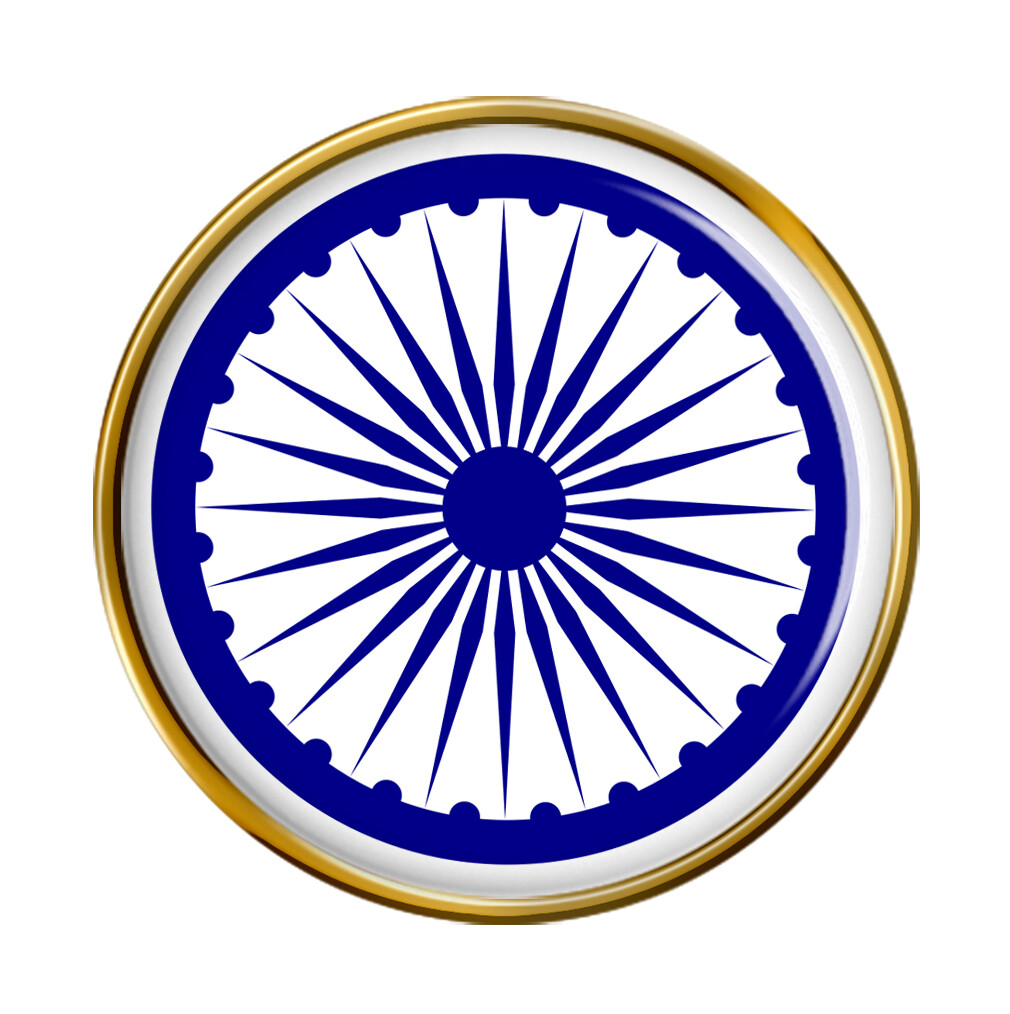 Ashoka Chakra Na Bandeira Indiana