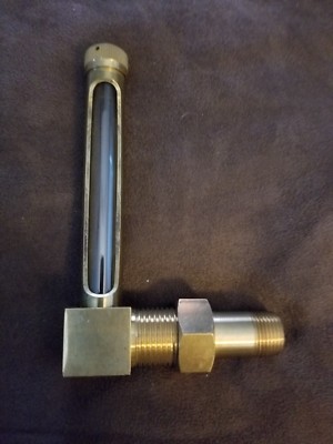 Long Elbow Vented Oil Gages, GITS, Brass, 3/8" NEW | eBay