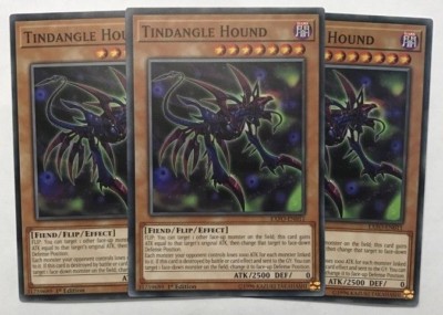 Yu-Gi-Oh! EXFO-EN011 - Tindangle Hound Playset (x3) - 1st edition ...