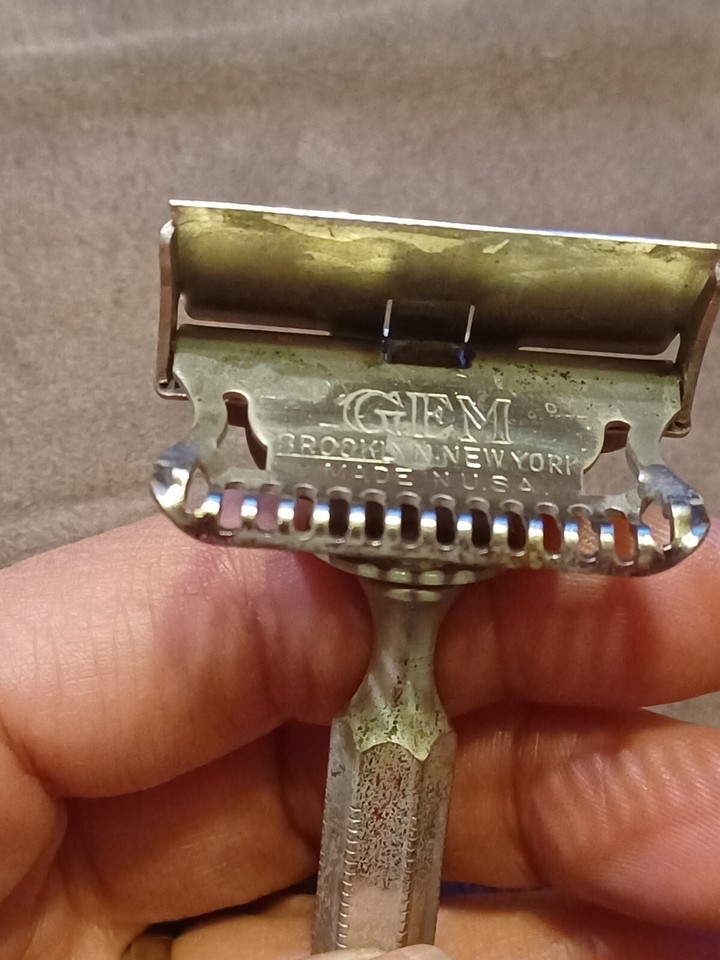 GEM 1912 Junior Vintage Single Edge Safety Razor USA Great Quality | eBay