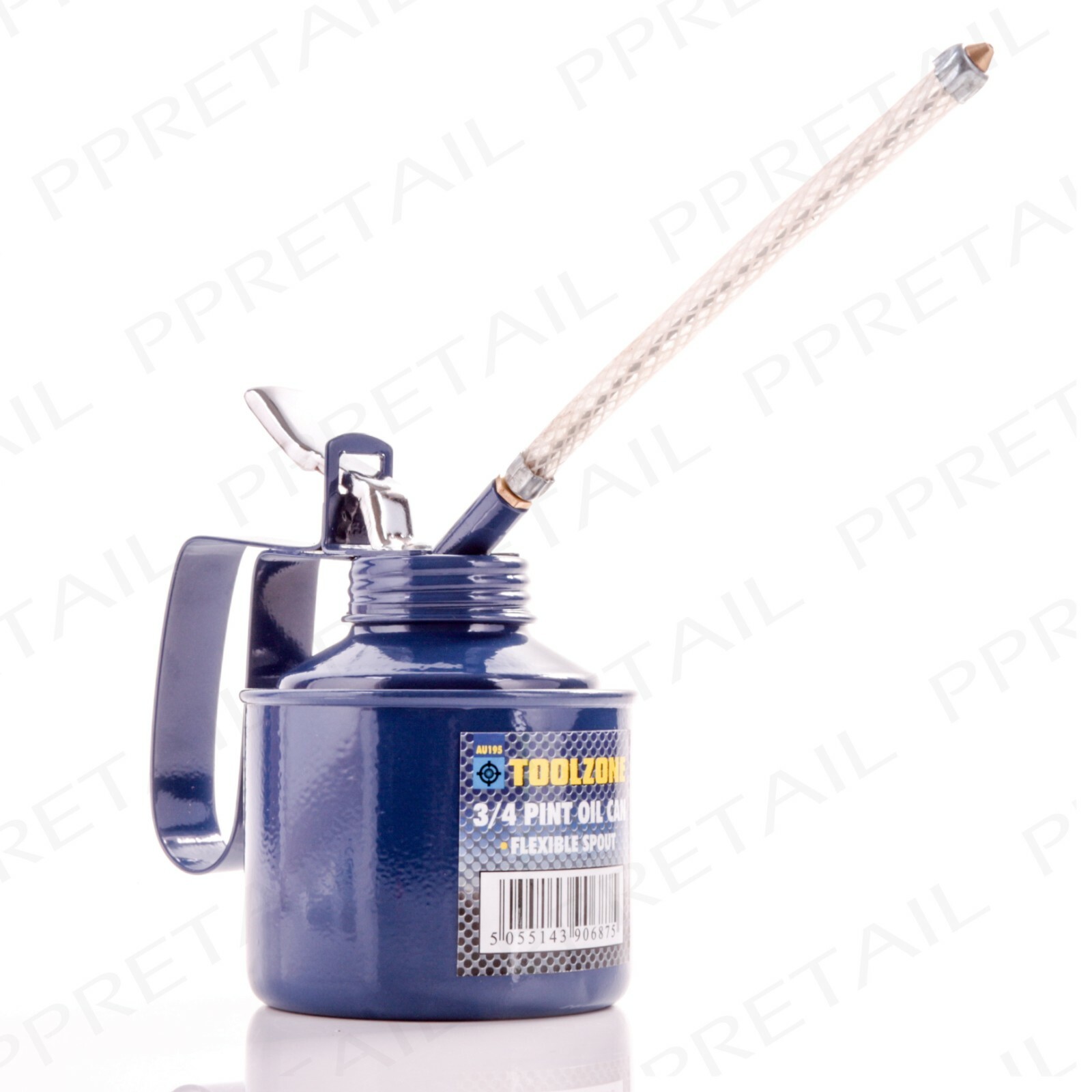 SMALL-LARGE METAL OIL CAN + SPOUT Garage Workshop Mechanic Lubricant ...