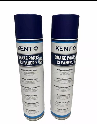 2x Kent Brake Parts Cleaner 2 Grease Oil Fluid Aerosol 600ml Car ...