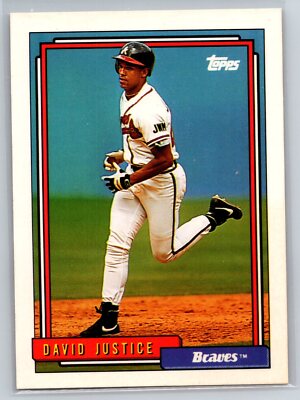 1992 Topps #80 David Justice | eBay