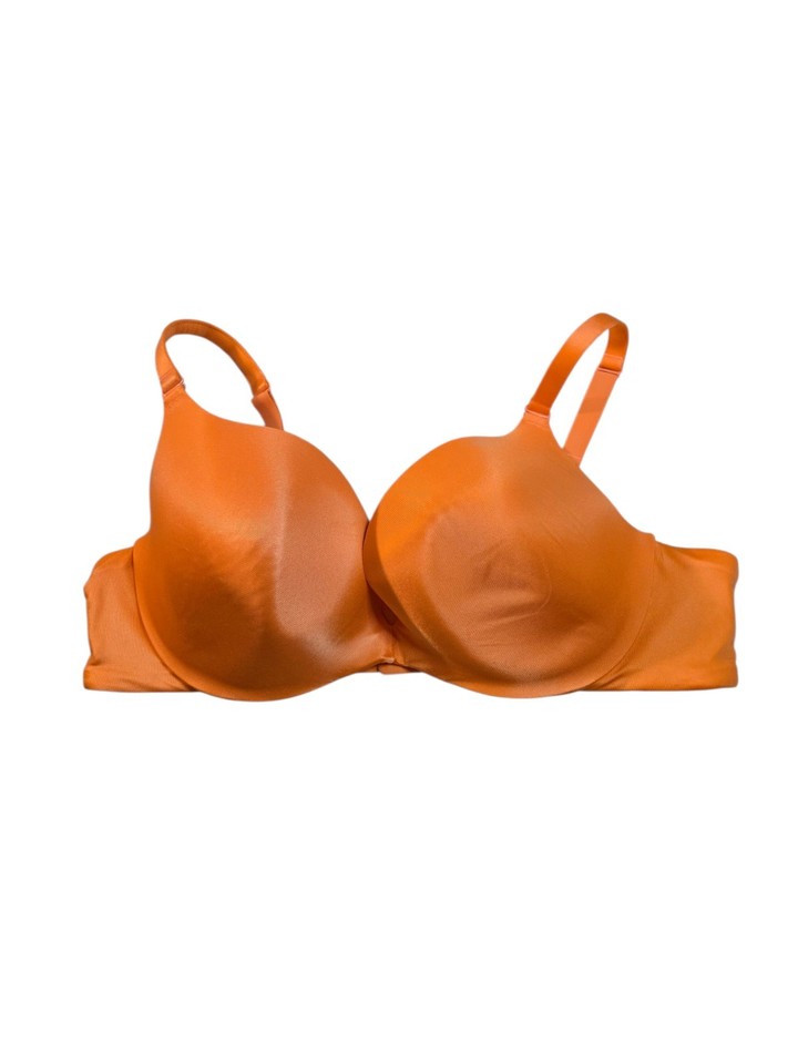 Cacique Lane Bryant Sexy Sensual Plunge Bra Orange Padded Underwire ...