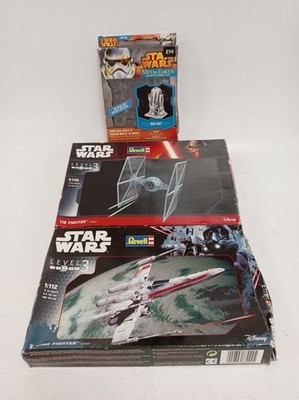 Star Wars Model Kit Bundle - X-Wing, TIE Fighter, R2-D2 Metal Earth ...