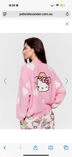 Peter Alexander Hello Kitty Cardigan Size S/M RRP$129.00 | eBay Australia