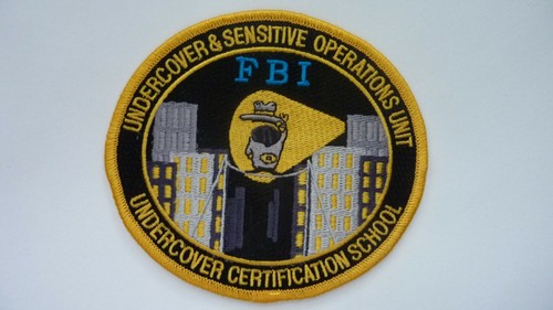 FBI Patch: UNDERCOVER & SENSITIVE OPTS UNIT - UC Certification - Gold ...
