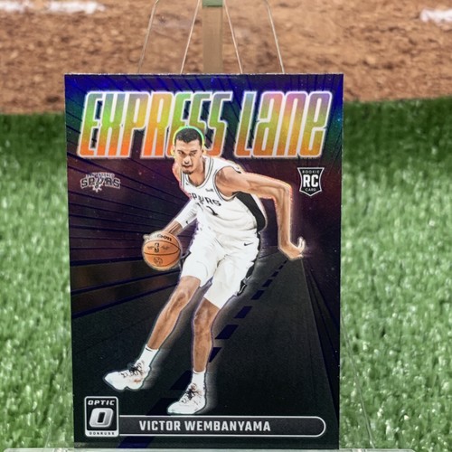 VICTOR WEMBANYAMA 2024 Donruss Optic Express Lane Purple HOLO Rookie SP ...