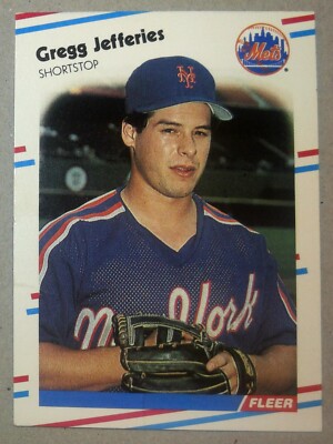1988 Fleer Gregg Jefferies Rookie RC #137 Mets | eBay