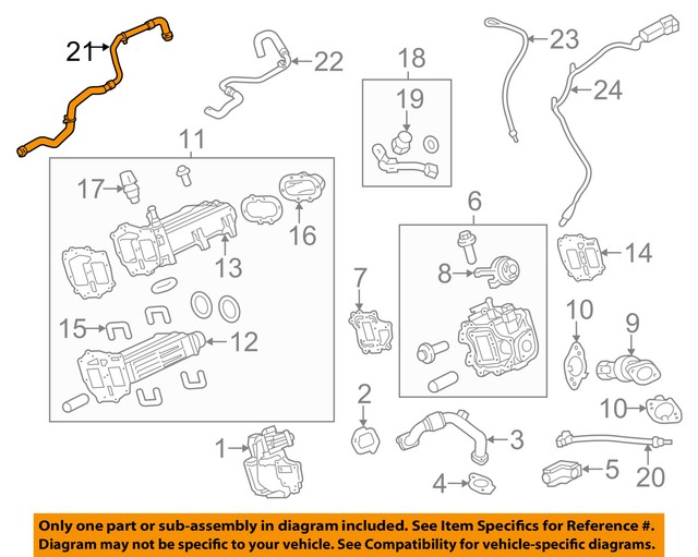 Ford BC3Z9F475A Genuine OEM Factory Original Inlet Hose for sale online ...