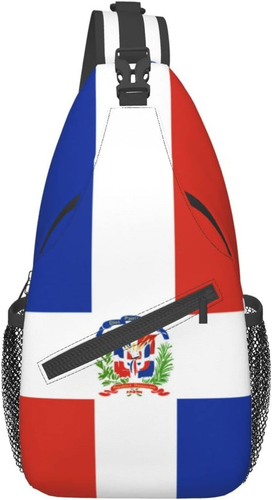 ROSIHODE Cute Dominica Flag Sling Backpack, One Size, Dominican Flag ...