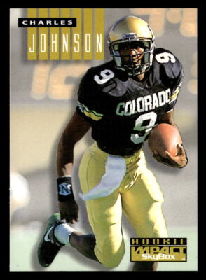 Charles Johnson 1994 SkyBox Impact Rookie Card #289 Pittsburgh Steelers ...