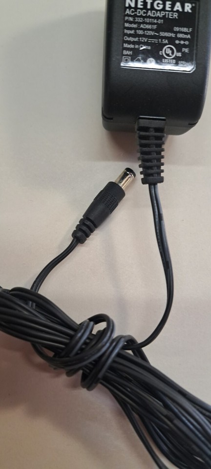 NETGEAR 332-10114-01 12V 1.5A Genuine Original AC Power Adapter Charger ...